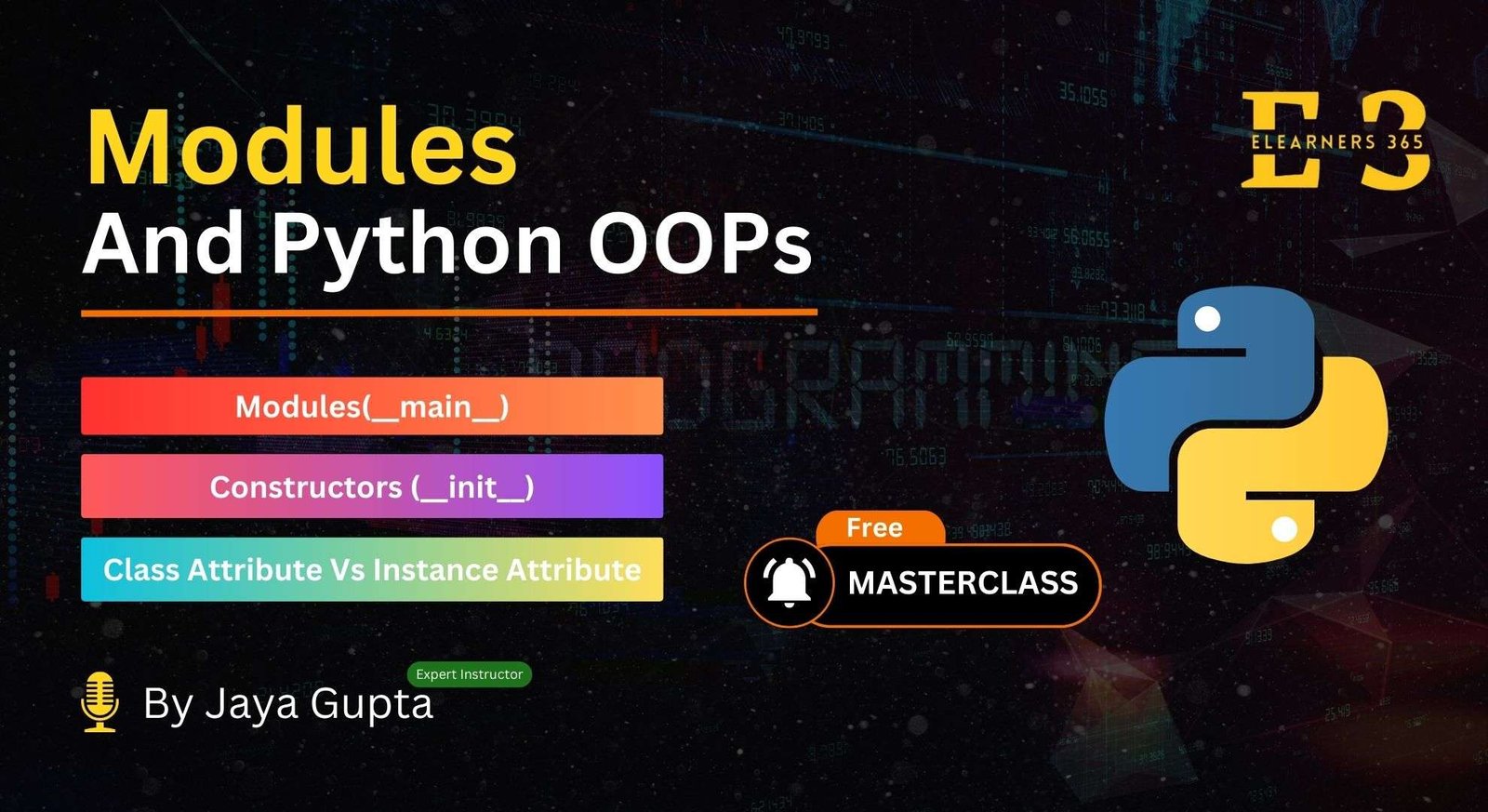 Exploring Modules and Python OOPs - Elearners365 US | Online IT ...